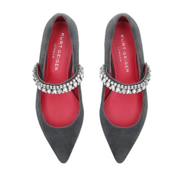 Kurt Geiger | Shoes | Kurt Geiger Ballet Court Rhinestones Flats | Poshmark